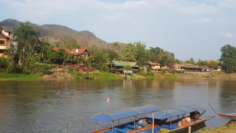 Thaton to Chiang Rai Longtail Boat Ride on the Kok River