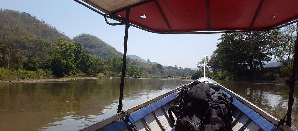 Thaton to Chiang Rai Longtail Boat Ride on the Kok River